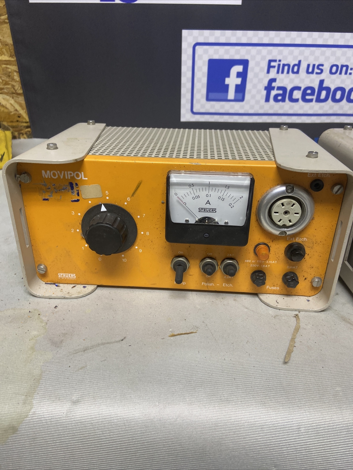 2 Struers Polishing & Etch Controller, MOVIPOL 220V/50-60 Hz. FREE ...