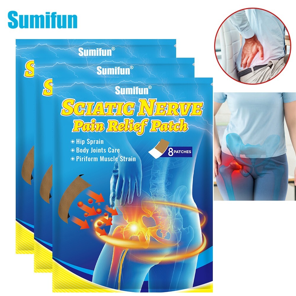 Sciatica Pain Relief Patches Hip Bone Nerve Ache Sticker Muscle Joint ...