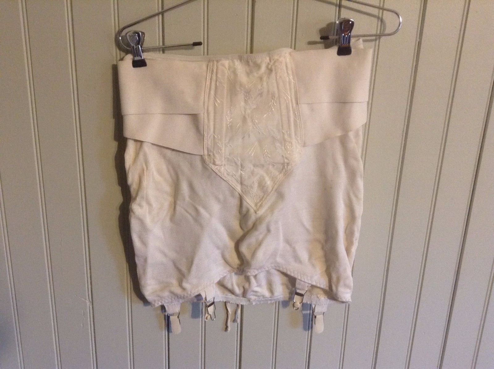 Classic Very Vintage Carmen hook eye open bottom girdle w/ garters ...