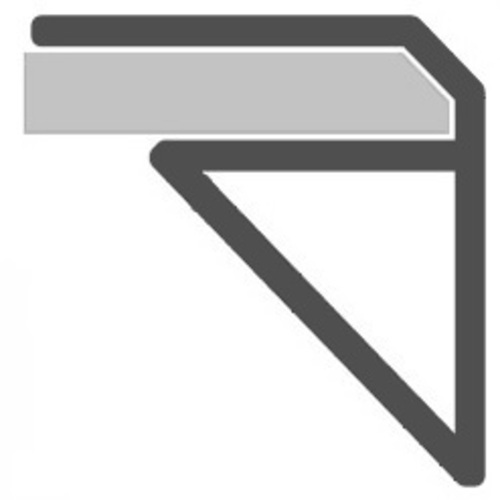 White Coving 5mm Trim For Ceiling Cladding PVC Bathroom Wet Wall Panels ...