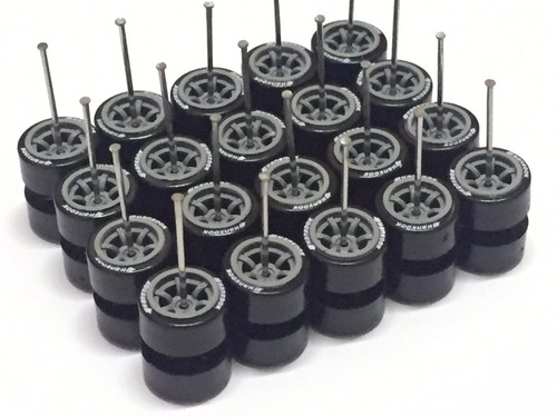 1:64 tires - Comold TE37 grey Hankook fit Tomica Hot Wheels diecast ...