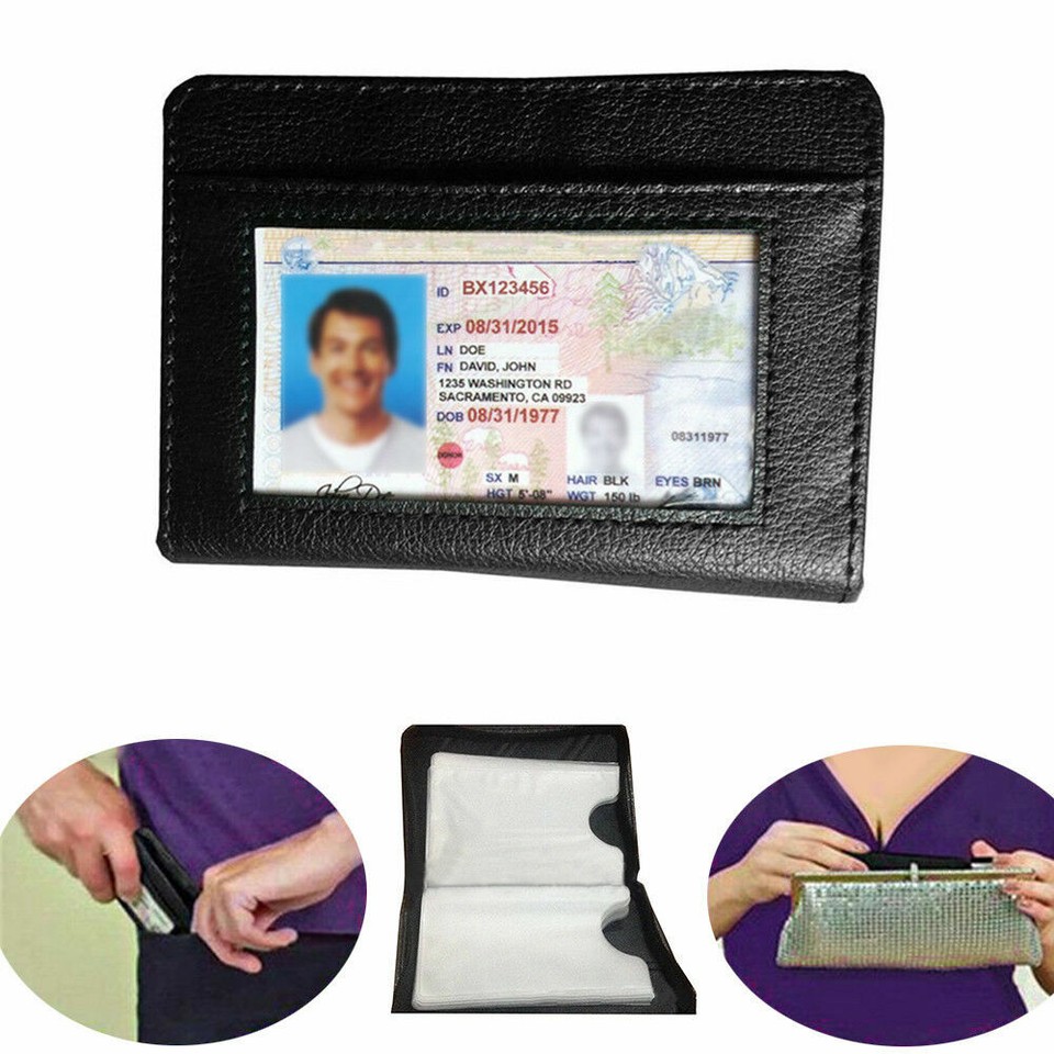 Lock Slim Wallet Secure Men Women RFID Blocking Money Credit Card ...