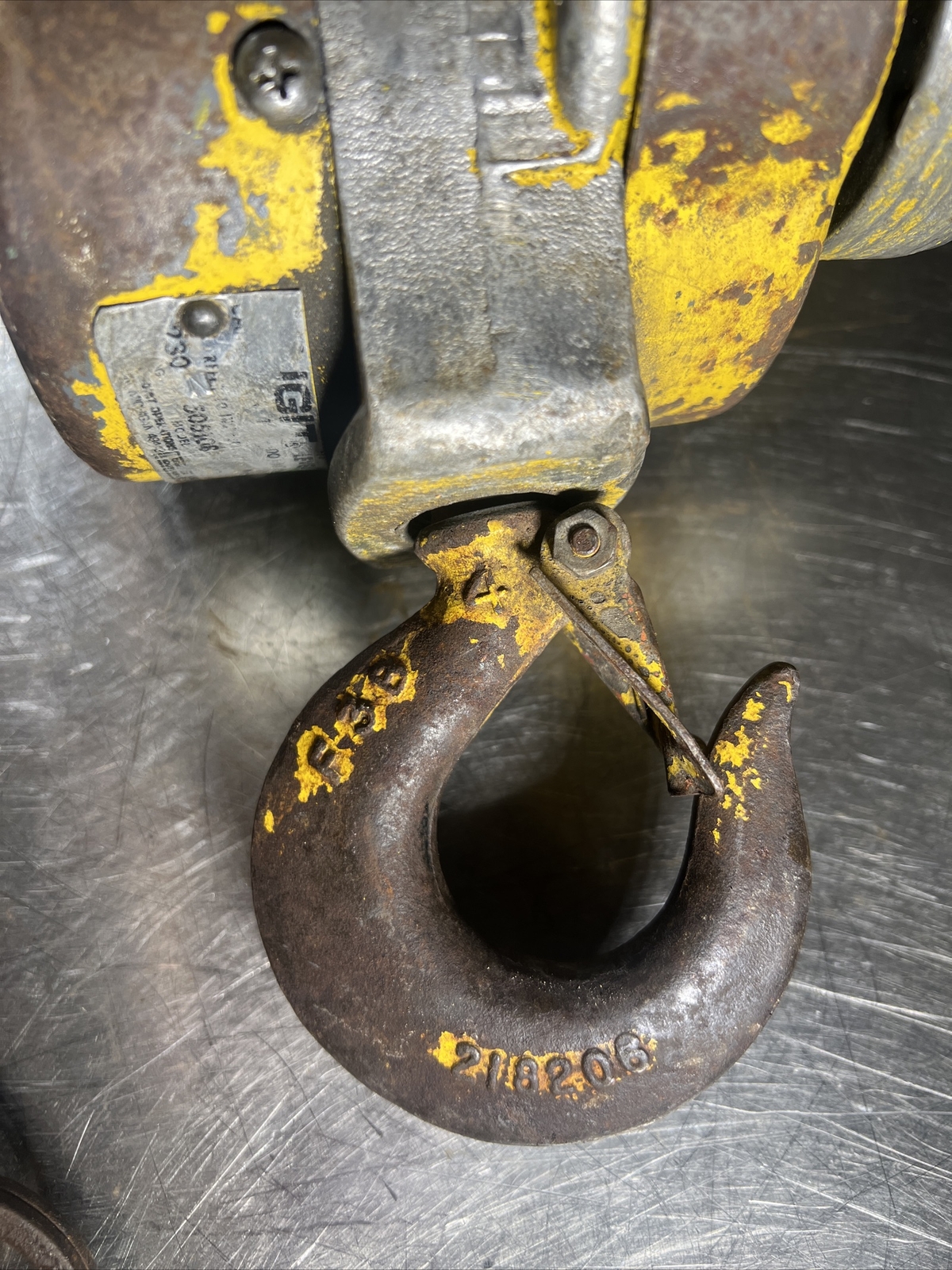 Tugit 1 Ton Ratchet Chain Hoist Come-A-long Winch Rigging. Item ID #2 ...