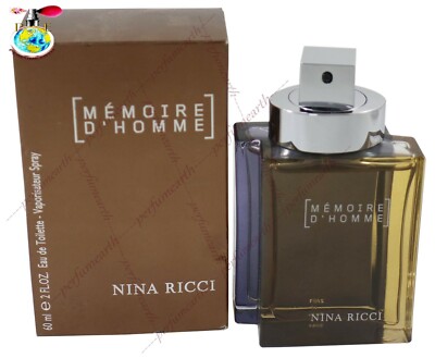 Memoirs D'homme By Nina Ricci 2.0oz./60ml Edt Spray For Men New In ...