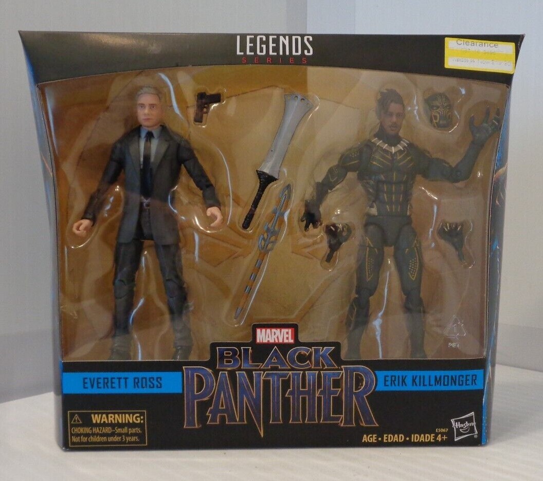 Marvel Legends EVERETT ROSS ERIK KILLMONGER Black Panther Action Figure ...