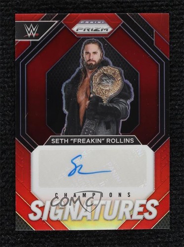 2024 Panini Prizm WWE - Champion Signatures Seth Rollins #CS-3 Red ...