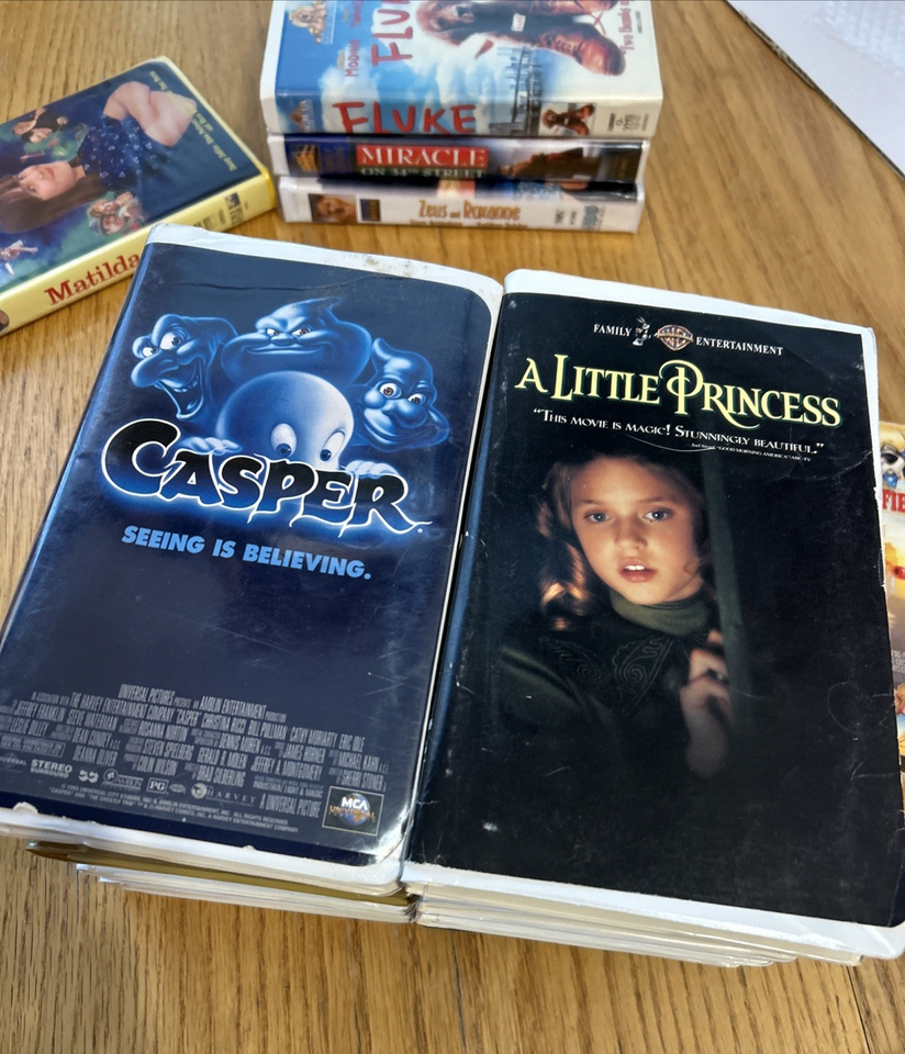 BIG Vintage Lot 17 Children’s VHS Animated Movies WB Fox DISNEY ...