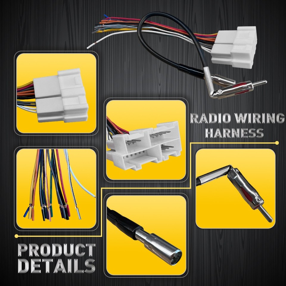 For CHEVY Car Radio K1500/K2500/K3500 Wiring Converter Harness&Antenna ...