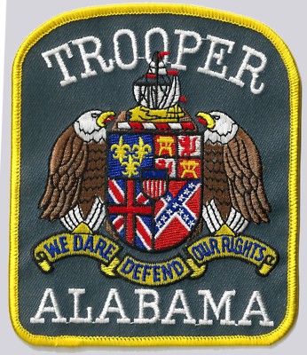 ALABAMA TROOPER - SHOULDER PATCH - IRON OR SEW-ON PATCH | eBay
