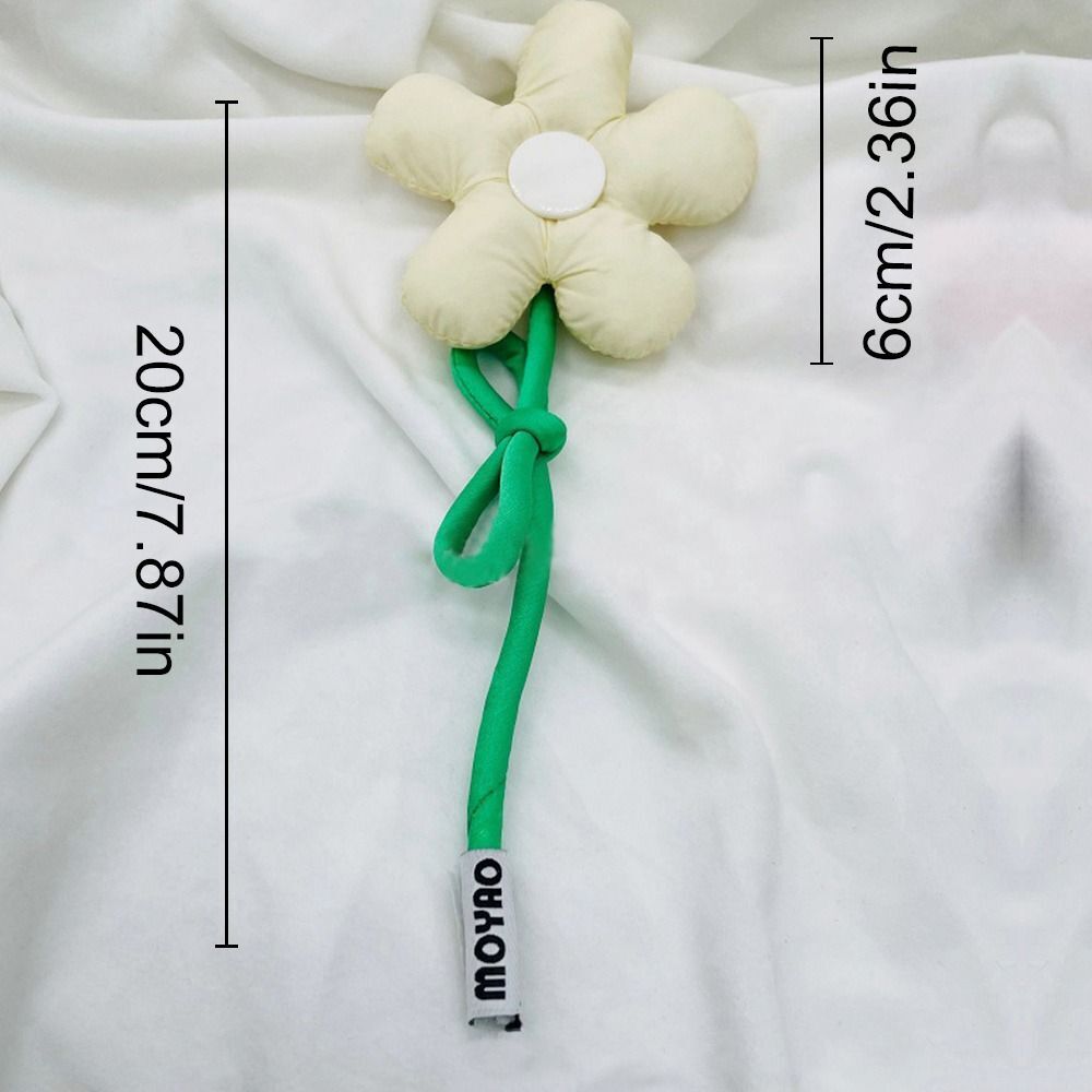 Fabric Flowers Keychain Bag Ornaments Backpack Key Chain Flower Bag ...