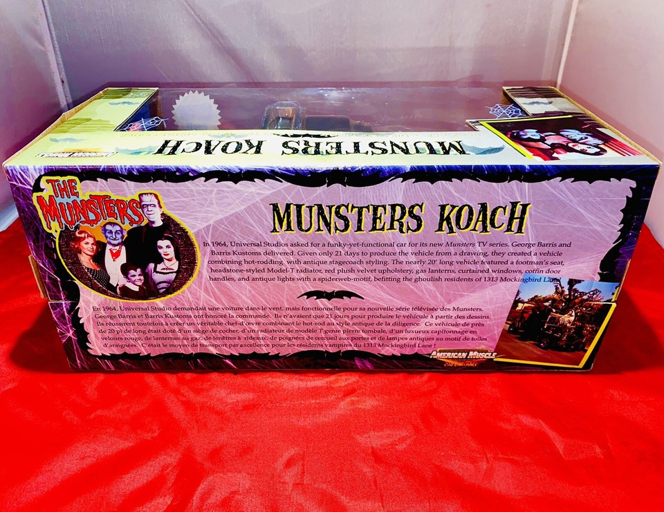 1:18 Diecast ERTL American Muscle MUNSTERS KOACH Drag Car “Cracked ...