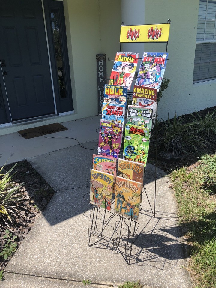 ORIG. 1960'S VINTAGE COMIC BOOK METAL STORE DISPLAY RACK -SCARCE!!Pick ...