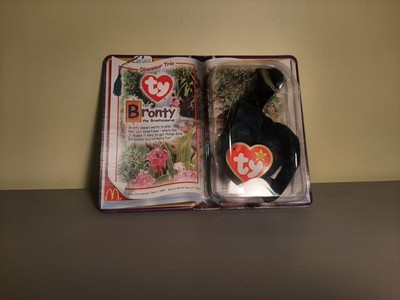 TY Bronty The Brontosaurus 1994 Mc Donalds Beanie Baby RARE Retired ...