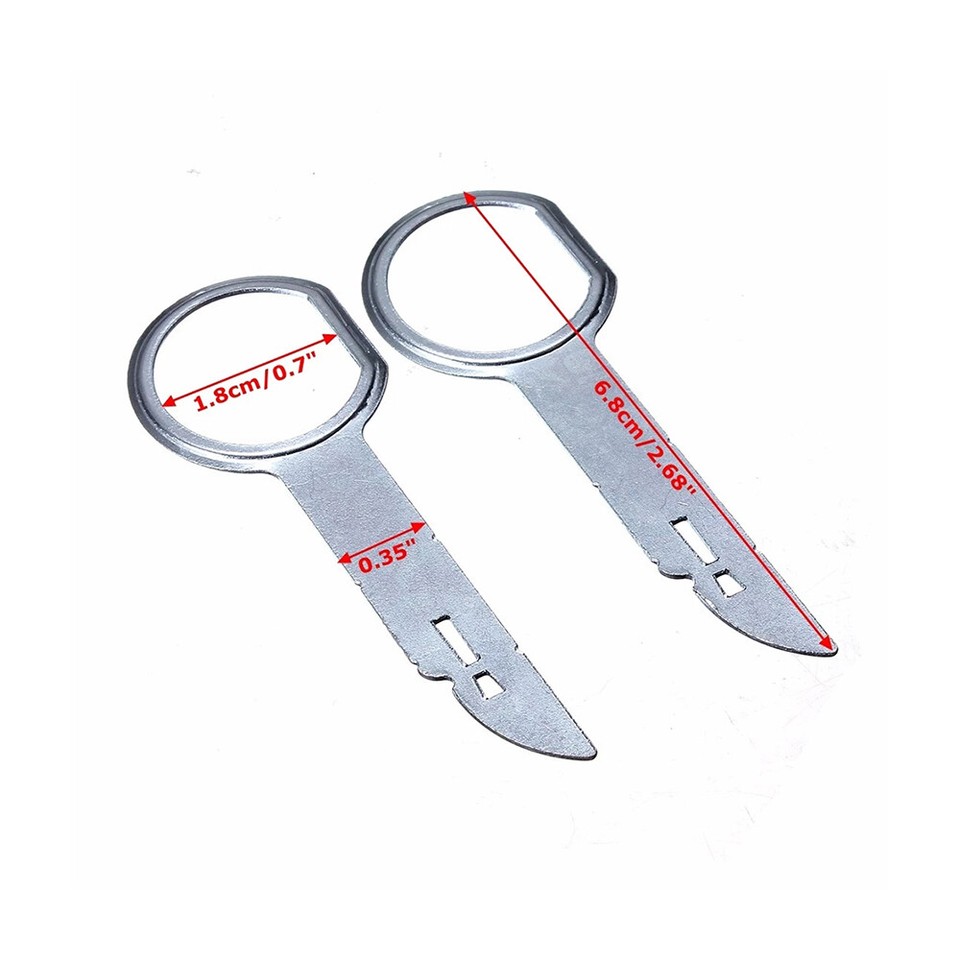 4 PCS Car Stereo Radio Removal Release Tool Keys For Audi Mercedes Benz ...