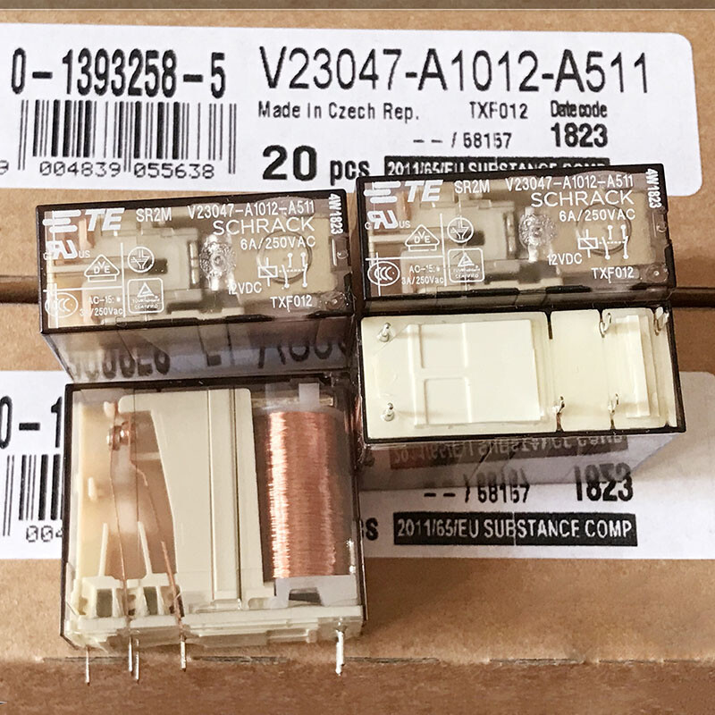 5Pcs TYCO V23047-A1012-A511 12VDC Power Relay 6A 250VAC 6Pin New | eBay