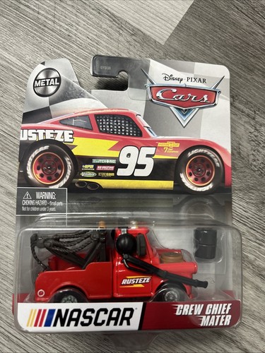 Disney Pixar Cars Crew Chief Mater NASCAR Metal Series 1:55 Scale NEW ...
