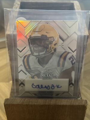 2022 Leaf Metal Draft Corey Kiner Silver Foil Autograph 19/40 | eBay