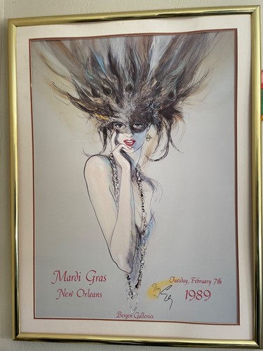 1989 MARDI GRAS NEW ORLEANS RICHARD ELY POSTER S/N LE 344/500 Artist ...