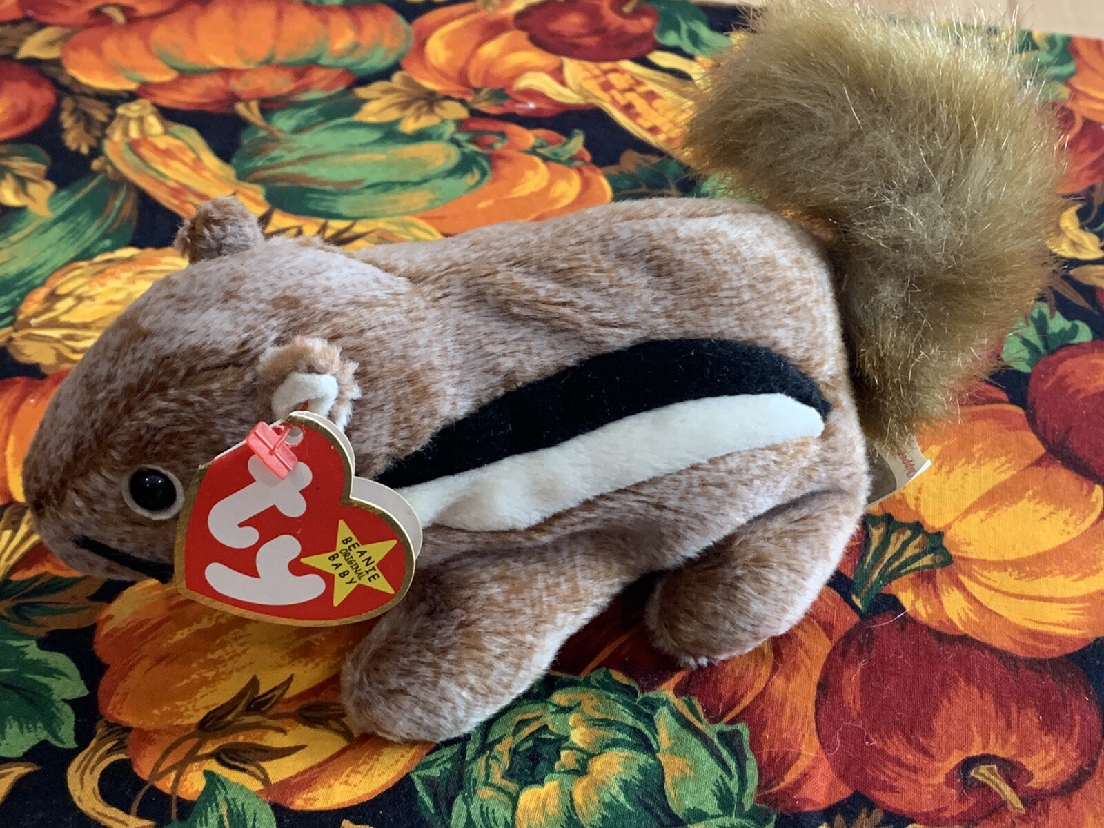 TY BEANIE BABY 1999 " CHIPPER " THE CHIPMUNK RETIRED, RARE with Tag ...