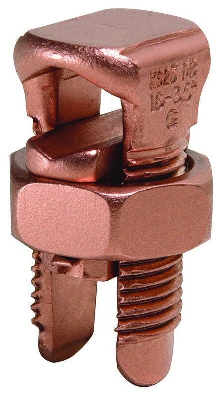 Burndy KS25, Mechanical Split Bolt Connector, Servit 4 Str - 1/0 Str, 1 ...