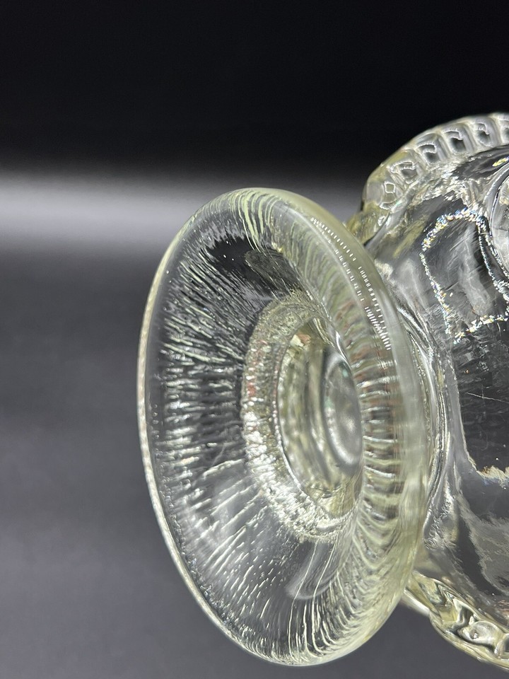 Vintage Indiana Glass Hawaiian Tiki Head Happy / Sad Face Clear Mug ...