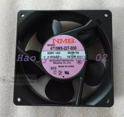 1pc For NMB 4715MS-22T-B50-B00 Fan 220VAC 13.0W 0.12A 119 * 119 * 38MM ...