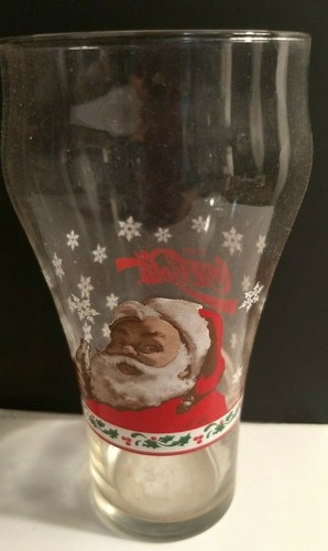 Santa Claus Coca Cola Coke Vintage Christmas Holiday Drinking Glass | eBay