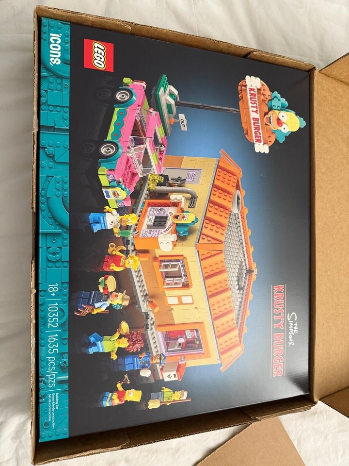 LEGO 10352 ICONS The Simpsons Krusty Burger SEALED NEW - INCLUDES GWP ...