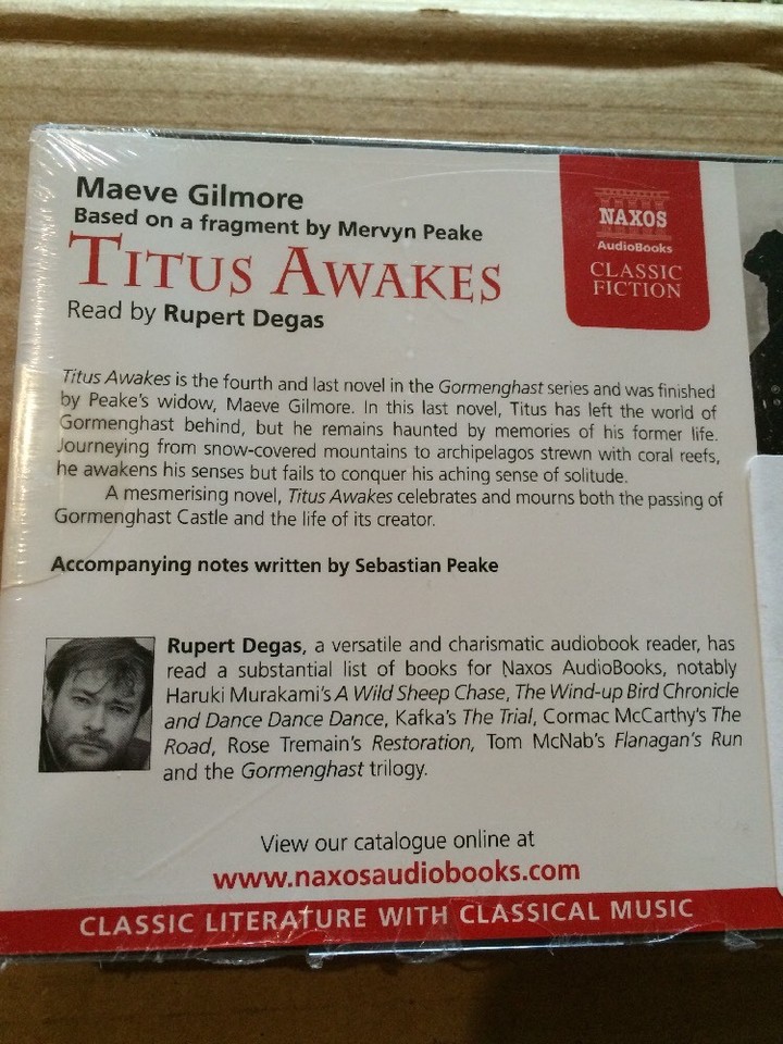 Audio Package TITUS AWAKES Maeve Gilmore Based Fragment by Mervyn Peake ...