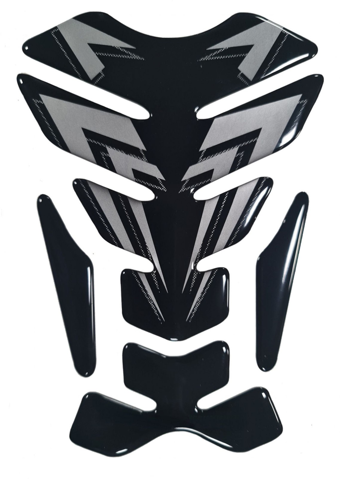 TANK PAD BLACK SILVER TP 007-1 Fuel Tank Protection Sticker | eBay