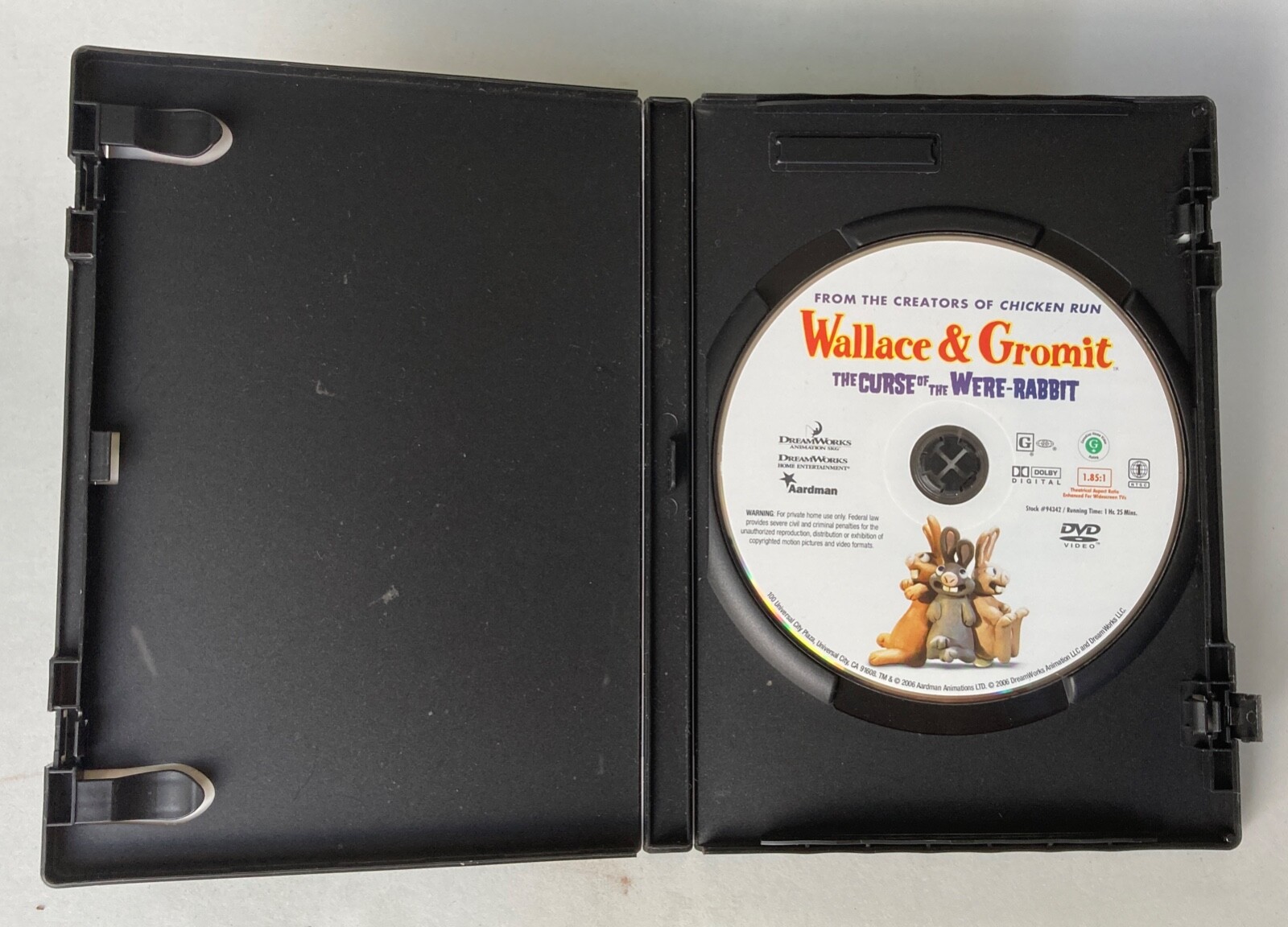 Wallace & Gromit: The Curse of the Were-Rabbit (DVD, 2005), widescreen ...