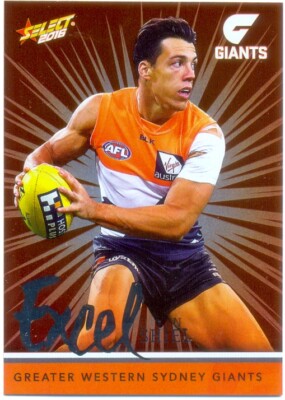 2016 AFL Select Footy Stars Excel Parallel Card EP110 Dylan Shiel - GWS ...