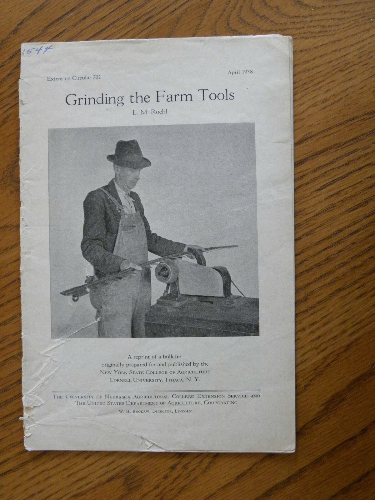 Grinding the Farm Tools - USDA Extension Circular 702 - 1938 | eBay