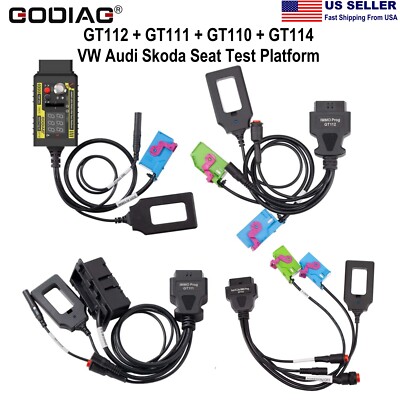 GODIAG GT112+GT111+GT110+GT114 Audi Skoda Seat IMMO Key Matching Test ...