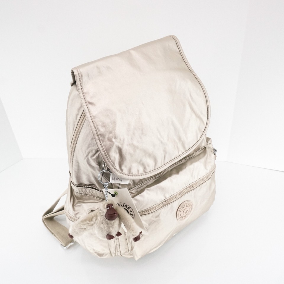 Kipling Ezra Travel Bag Backpack Polyamide BP4390 Gleaming Gold ...