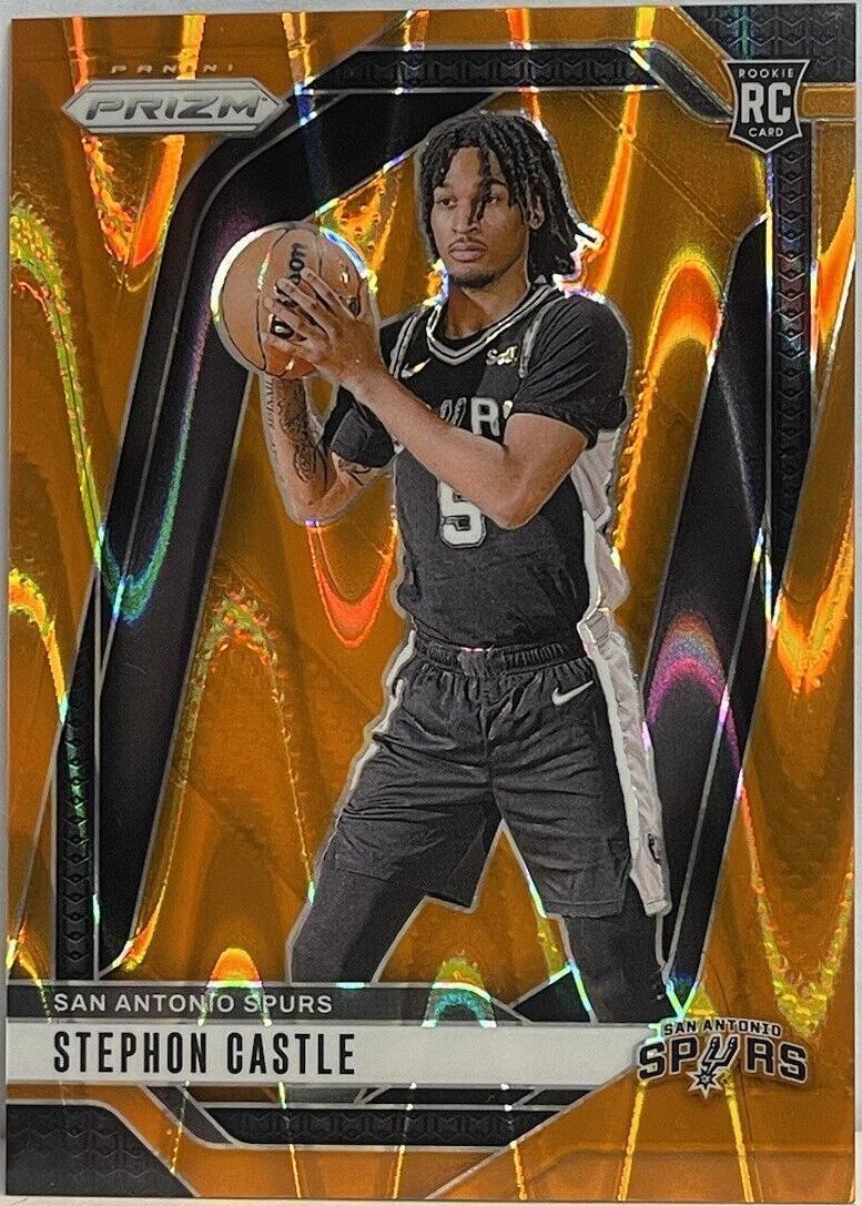 2024-25 Panini Prizm - Stephon Castle #234 Orange Seismic Prizm /199 ...