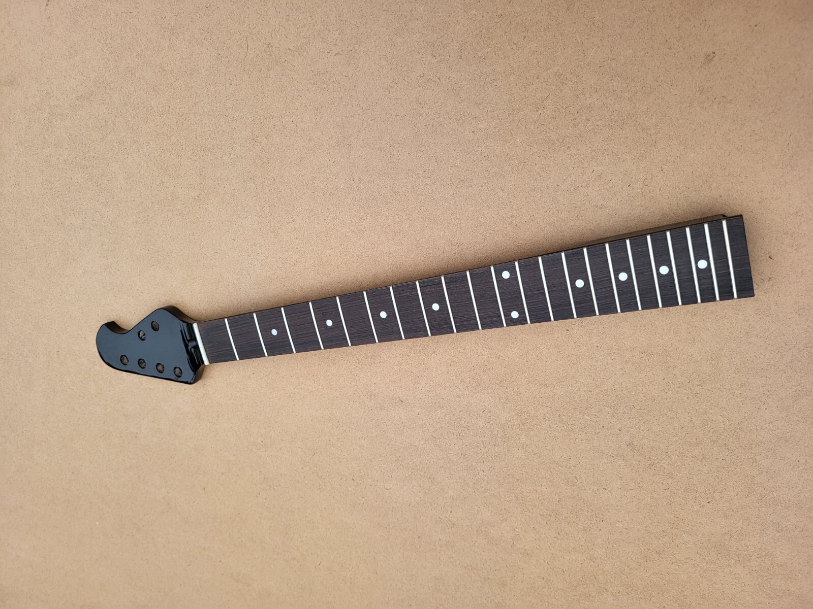 4 X 2 OFFSET 22 FRET GLOSS DARK BLACK GUITAR NECK REPLACEMENT DIY | eBay