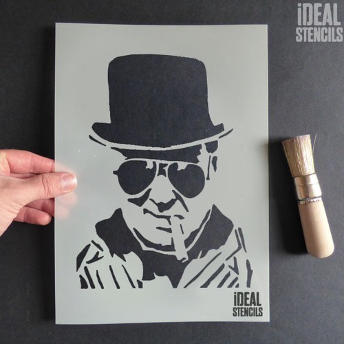 Banksy Winston Churchill STENCIL GRAFFITI Reusable Paint Stencils Ideal ...