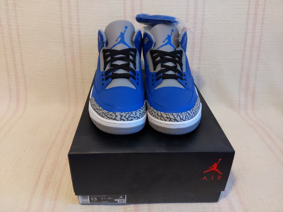 Nike Air Jordan 3 Retro Varsity Royal Blue Black CT8532 400 Men's Shoe ...