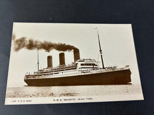 R M S RMS Majestic Ship British Postcard | eBay
