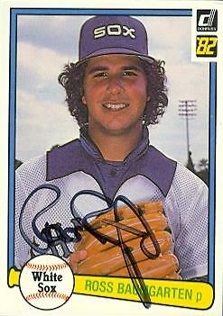 Ross Baumgarten autographed baseball card (Chicago White Sox) 1982 ...