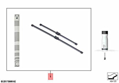 Genuine BMW X3 X4 M G01 G02 G08 X3 18d TX11 Wiper Blades SET ...