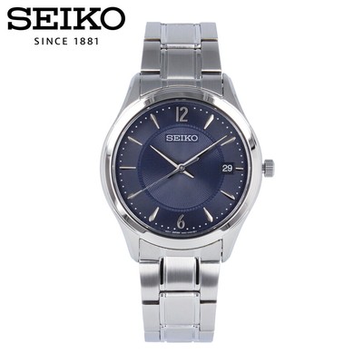 SEIKO SEIKO SUR419P Analog Quartz Mineral Crystal Blue Silver | eBay