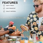 MT Products Plastic Hot Dog Container with Lid 6.5" x 2.75" x 2.6 ...