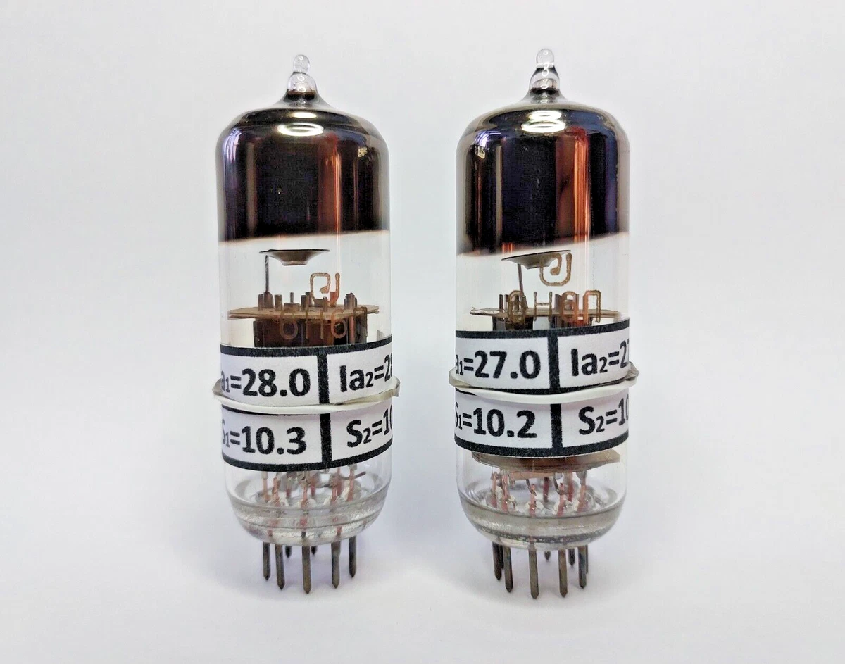 6N1P-EV MATCHED RUSSIAN DOUBLE TRIODE TUBE GOLD GRID NOS, 59% OFF