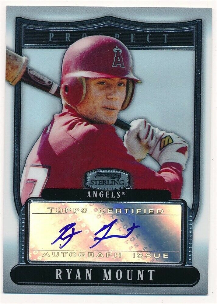 RYAN MOUNT 2007 BOWMAN STERLING RC ROOKIE AUTOGRAPH ANGELS AUTO SP MINT ...