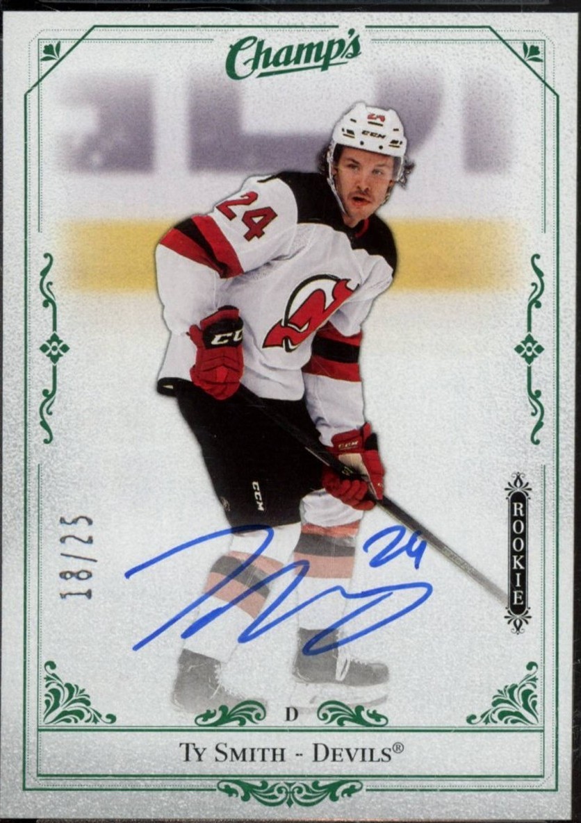 2020-21 Upper Deck Clear Cut - Champs Autographs Rookies Ty Smith #C-SM ...