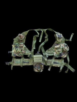 USGI SDS Load Bearing Vest MOLLE II FLC Woodland Pouch & Belt Lot GWOT ...