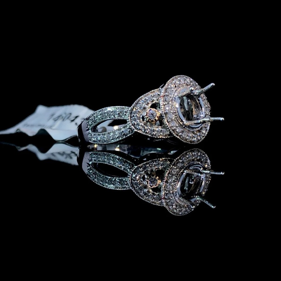 .61 ctw diamond semi mount | eBay