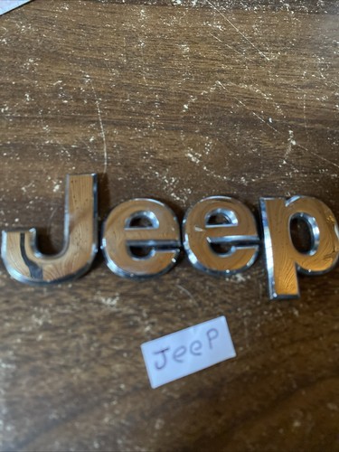 OEM Jeep Liberty Grand Cherokee Emblem Letters Badge Chrome | eBay